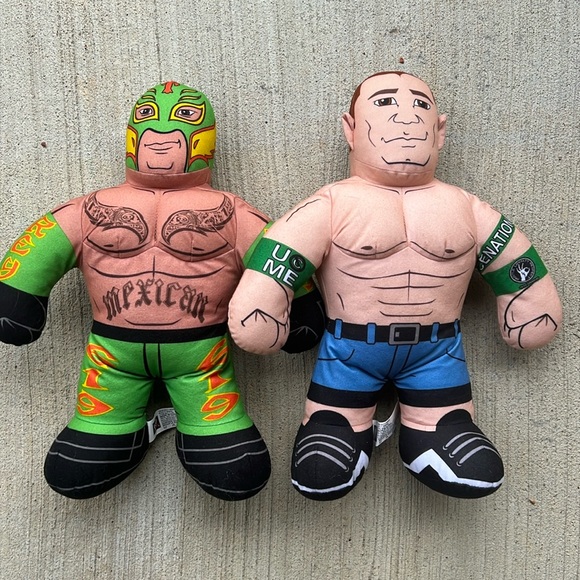 WWE | Toys | Wwe John Cena Rey Mysterio Brawlin Buddies Wrestling Plush ...